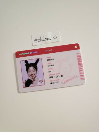 [TWICE] Formula Of Love JIHYO Official Scientist ID Card Photocard ...